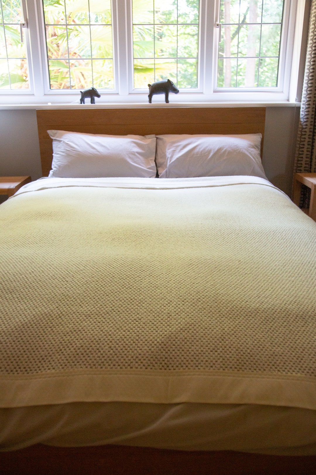 Vintage Cream White Cellular Blanket: Warm Single/double Bed (l80in X ...