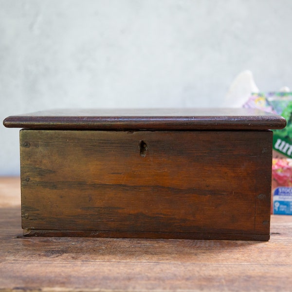 Small Dark Wooden Box - Etsy