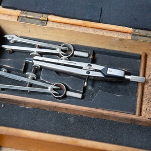Antique Technical Drawing Set. Draftsman. Geometry. German Instruments ...