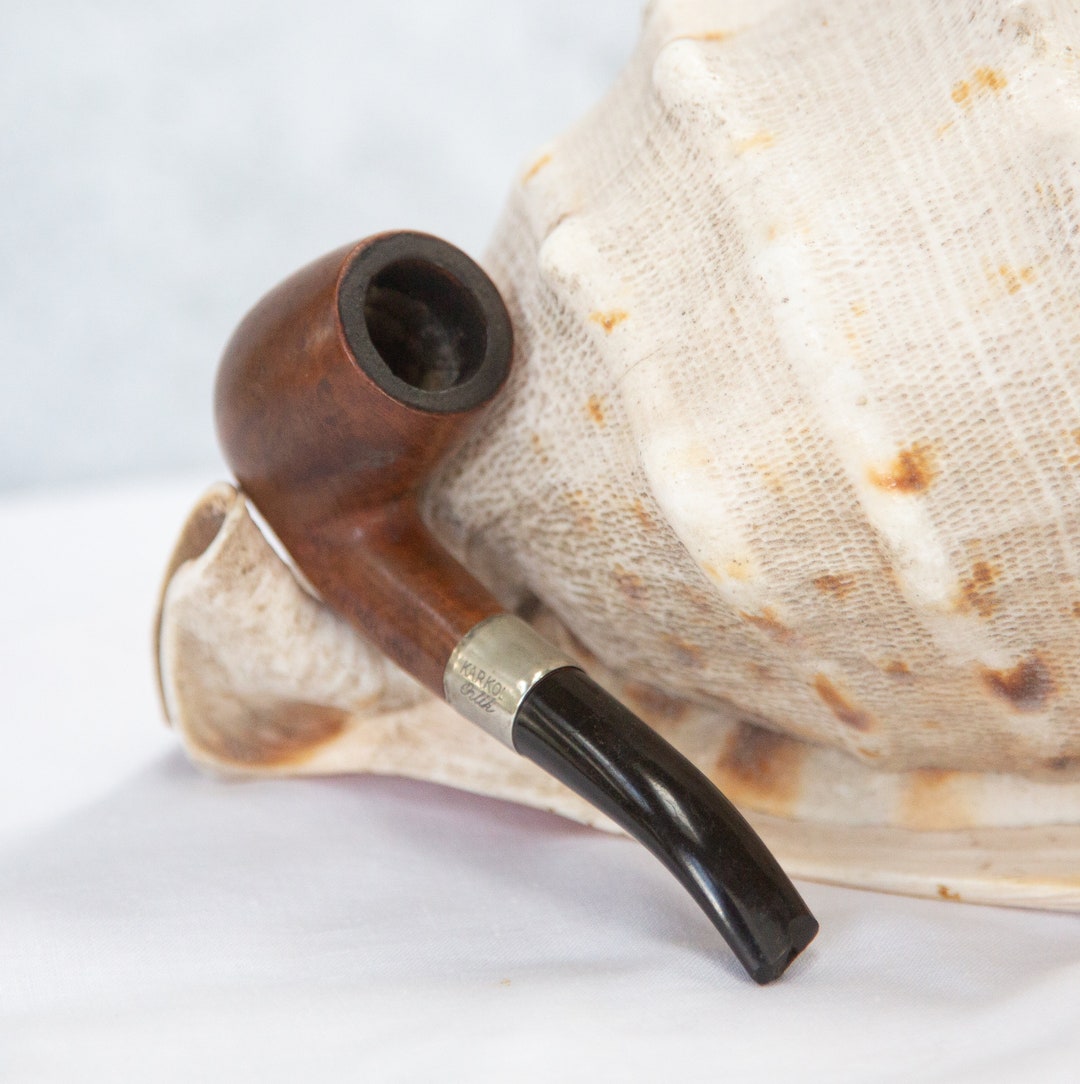 Karkol Orlik Pipe. Brown Bowl & Shank. Black Mouthpiece. Patent 21474 ...