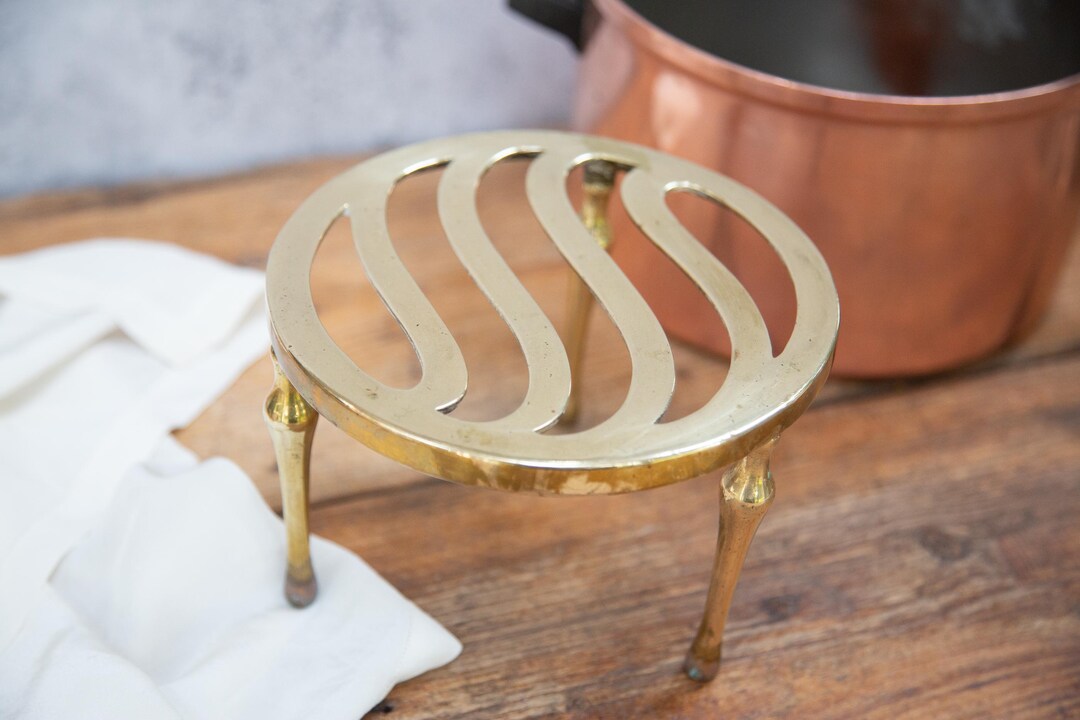 Arts and Crafts Brass Trivet. WT&S. Kitchen Surface Protector. Hot ...