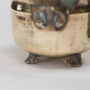 Brass Planter Pot. Jardiniere. Indoor Plant Holder. Patinated Vase ...