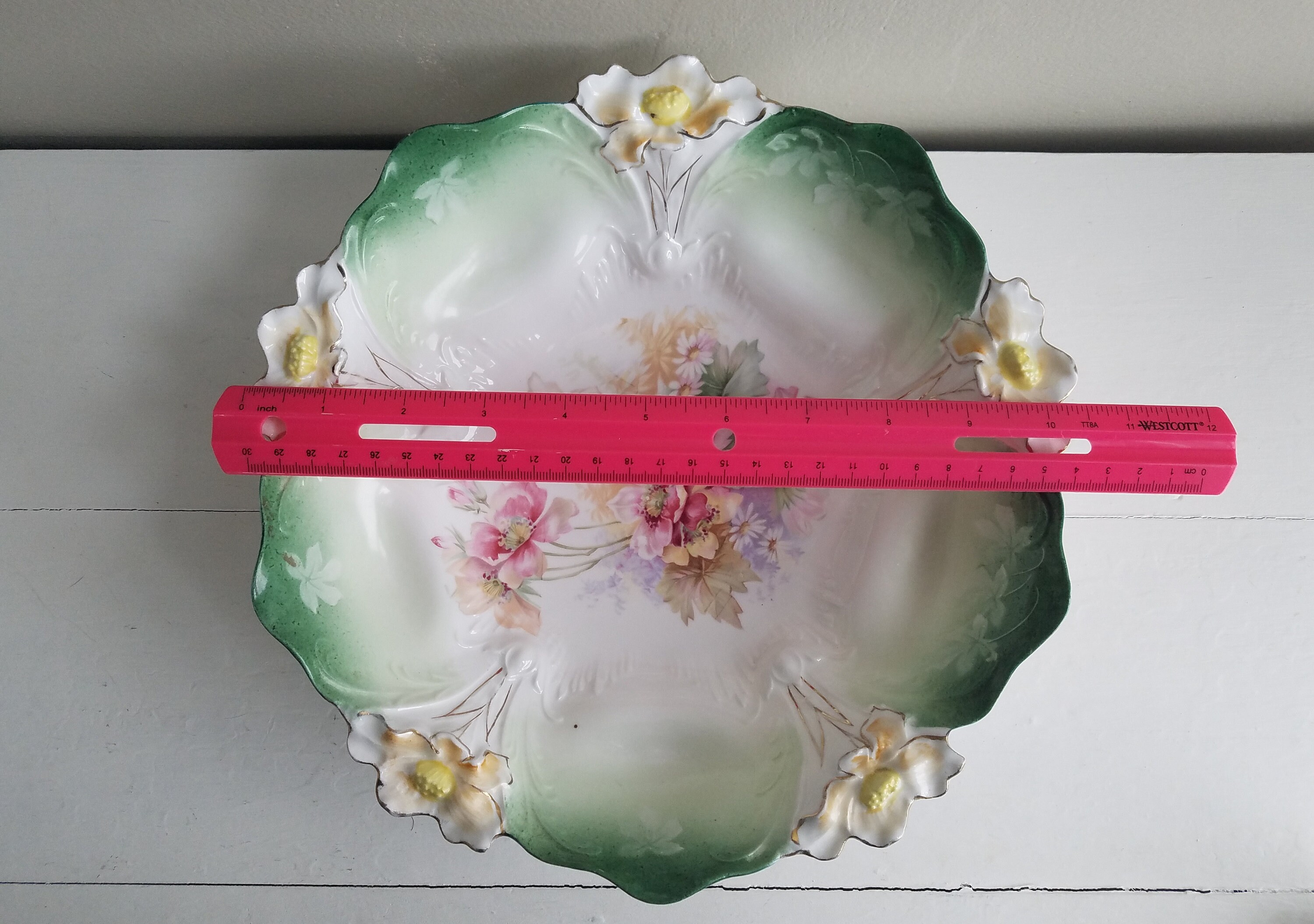 Antique RS Prussia Floral Bowl Antique RS Prussia Porcelain - Etsy