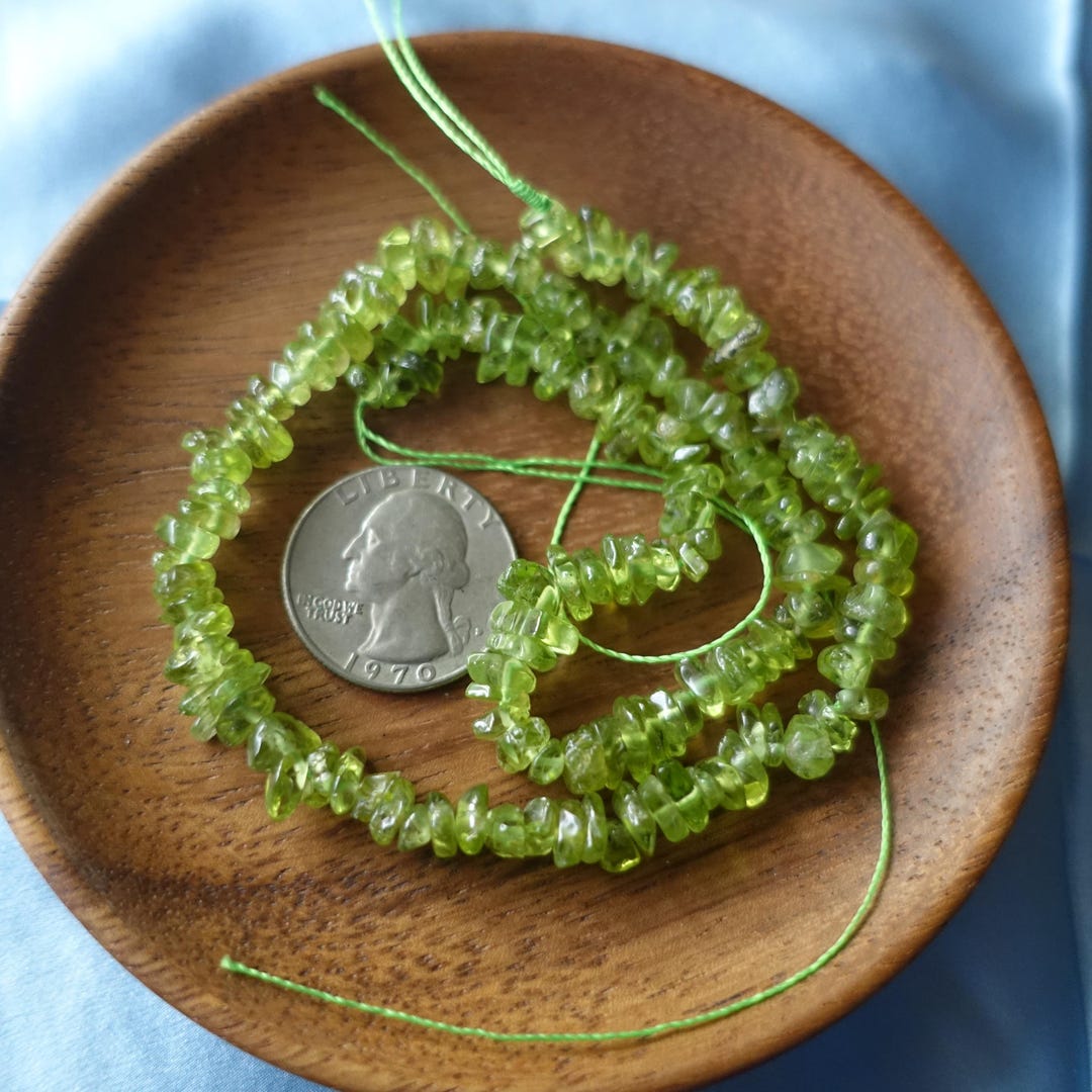 Natural Peridot Chip Beads Loose Beads DIY Jewelry Supplies - Etsy