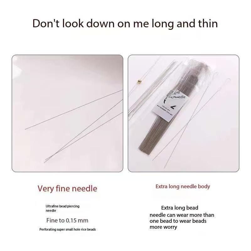 Twisted Wire Beading Needle - Handmade DIY Tool for Threading Pearls ...