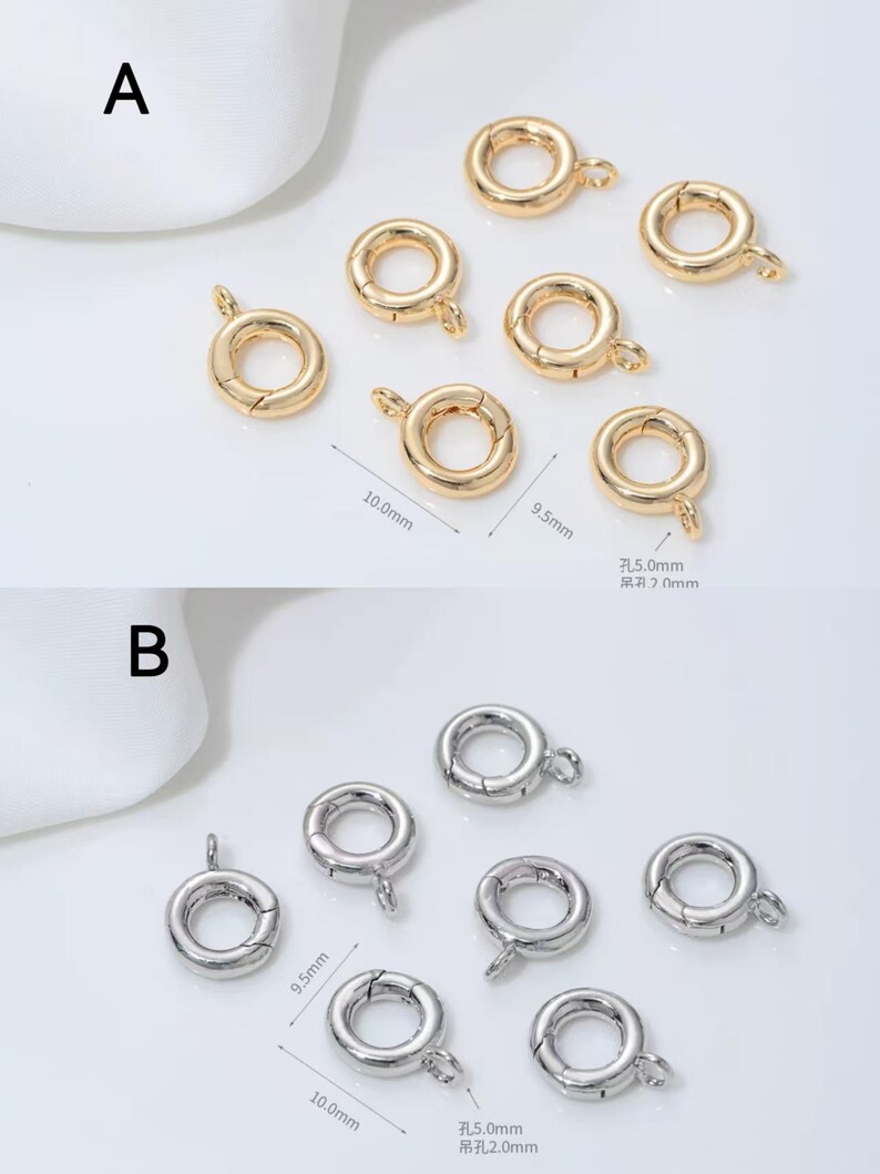 14K Gold Filled Clasps & Spring Rings – DIY Jewelry Making Supplies - Etsy