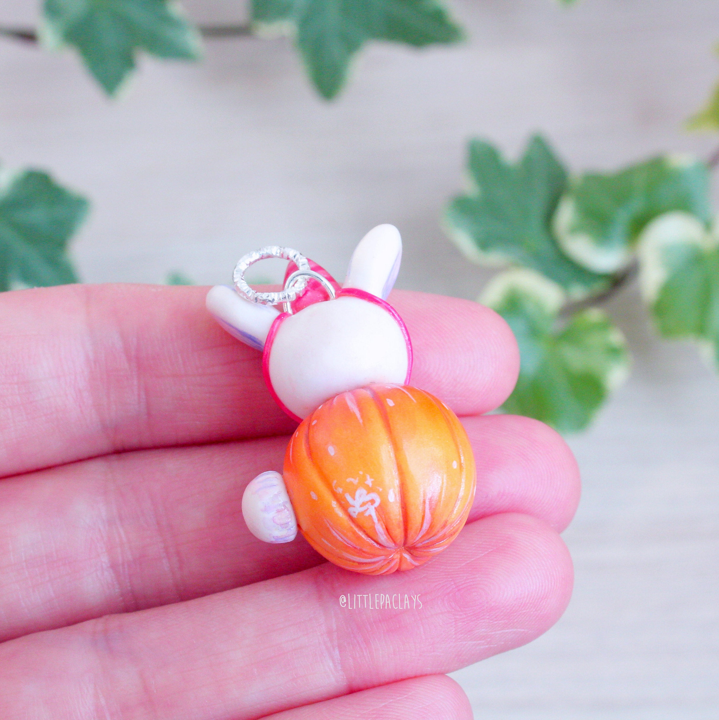 Pumpkin Bunny Halloween Charm Polymer Clay/ Halloween Fox - Etsy