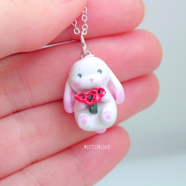 Polymer Clay Bunny - Etsy
