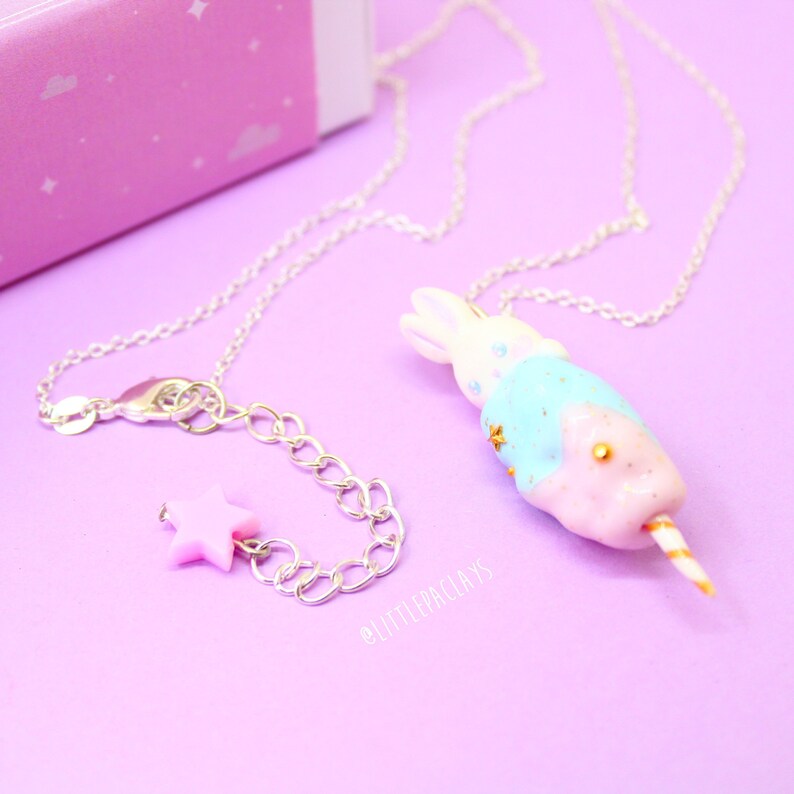 Cotton Candy Necklace/ Cotton Candy Charm/ Kawaii Jewelry/ - Etsy