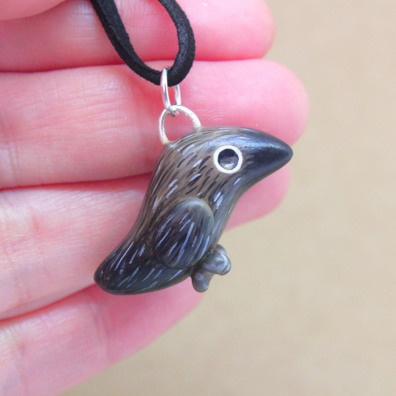 Crow Charm - Etsy