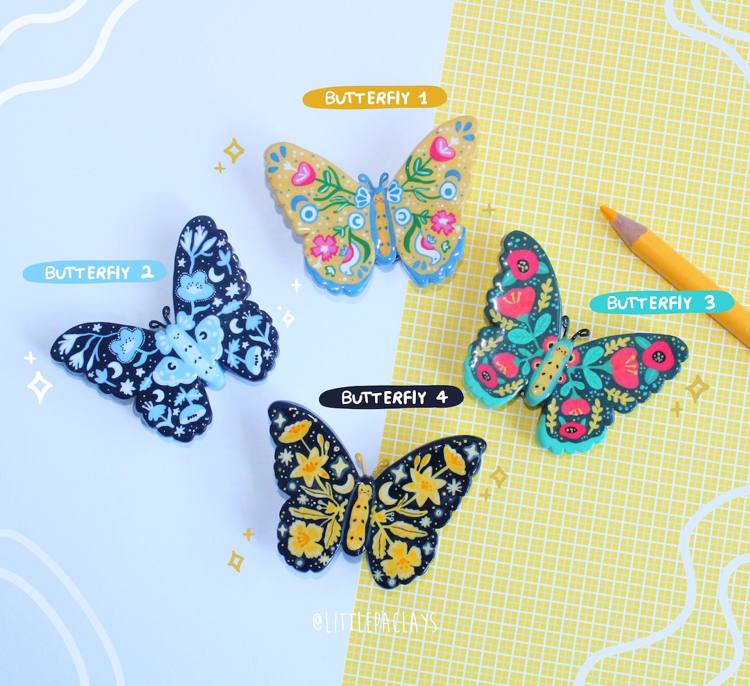 Butterfly Magnet / Magical Butterfly / Celestial Butterfly/ Polymer ...