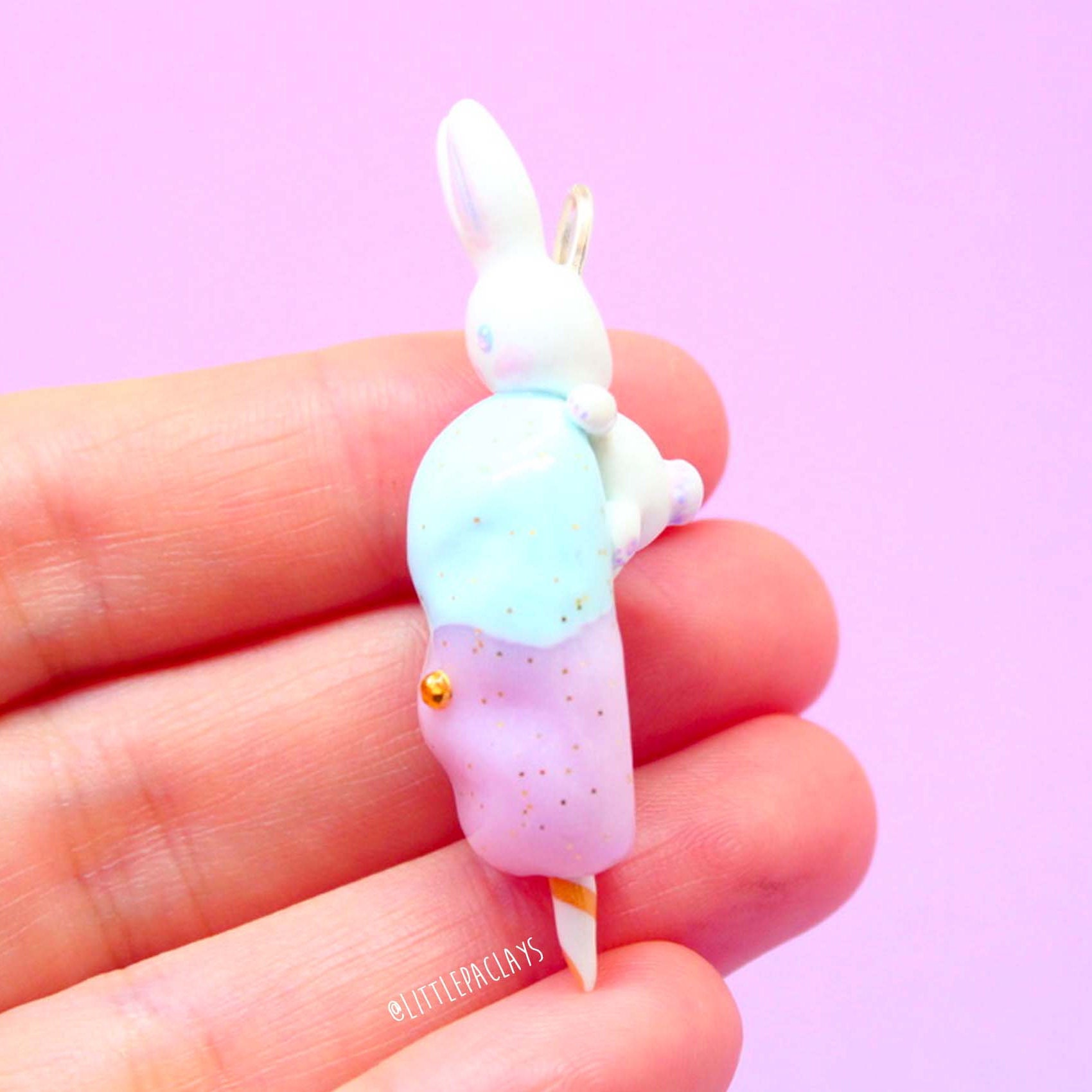 Cotton Candy Necklace/ Cotton Candy Charm/ Kawaii Jewelry/ | Etsy