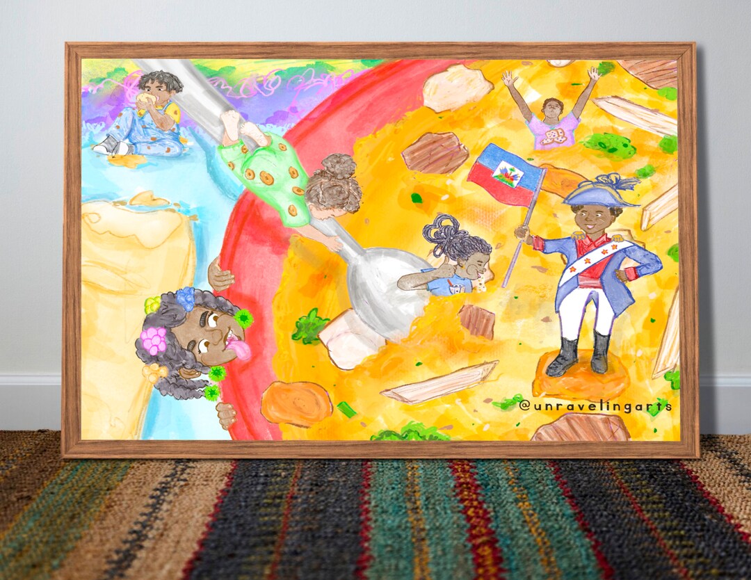 Soup Joumou Haitian Independence Day Black Art Illustration Drawing ...