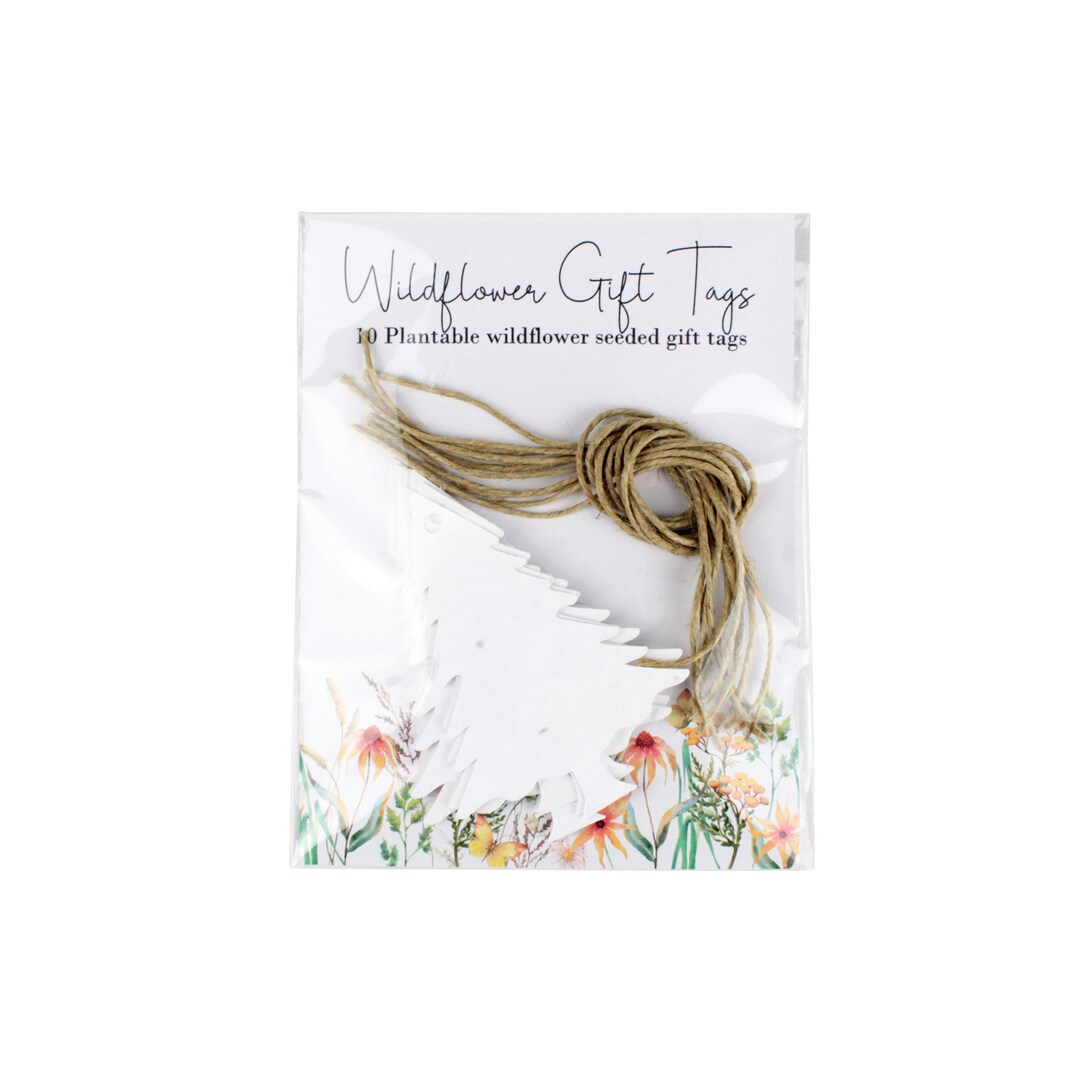 Wildflower Gift Tags Christmas Tree Shaped Plantable Seeded - Etsy