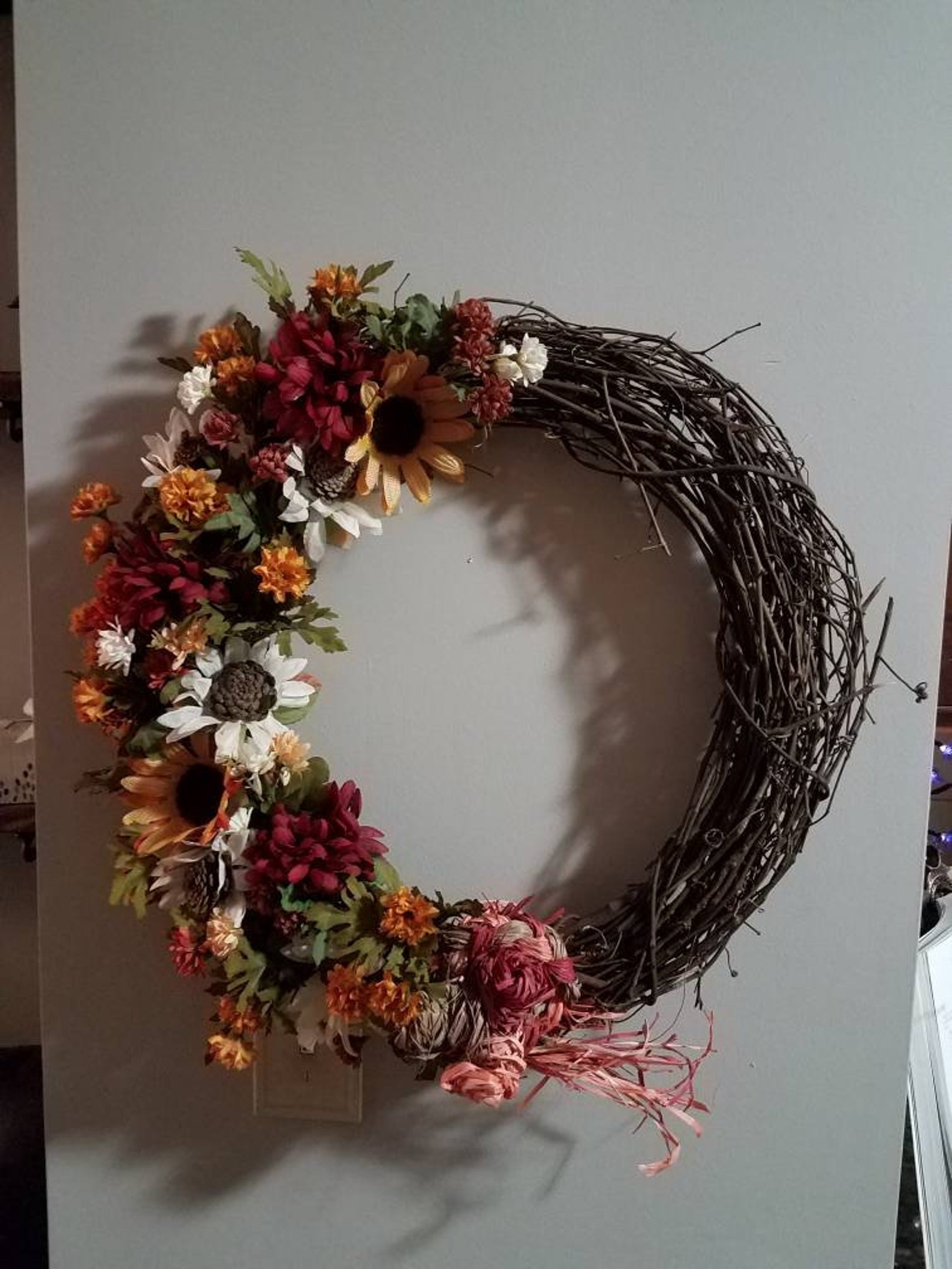 Rustic Fall Wreath - Etsy
