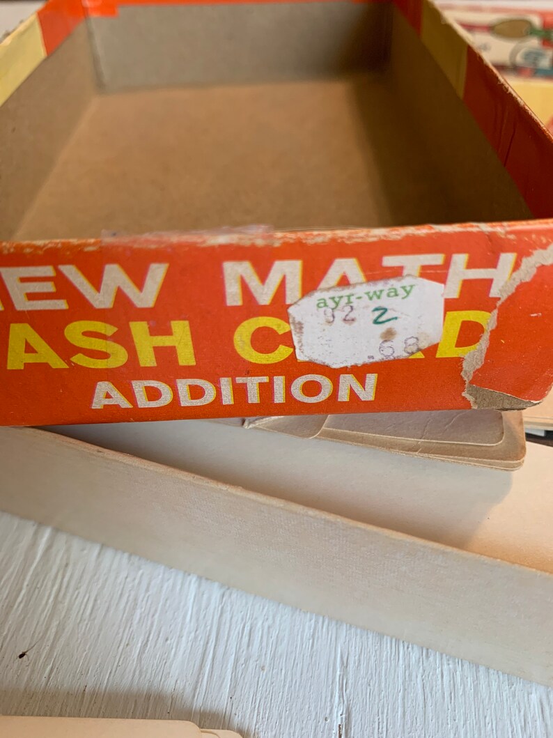 Vintage Flash Cards New Math 1965 and Metric 1977 Home School ...