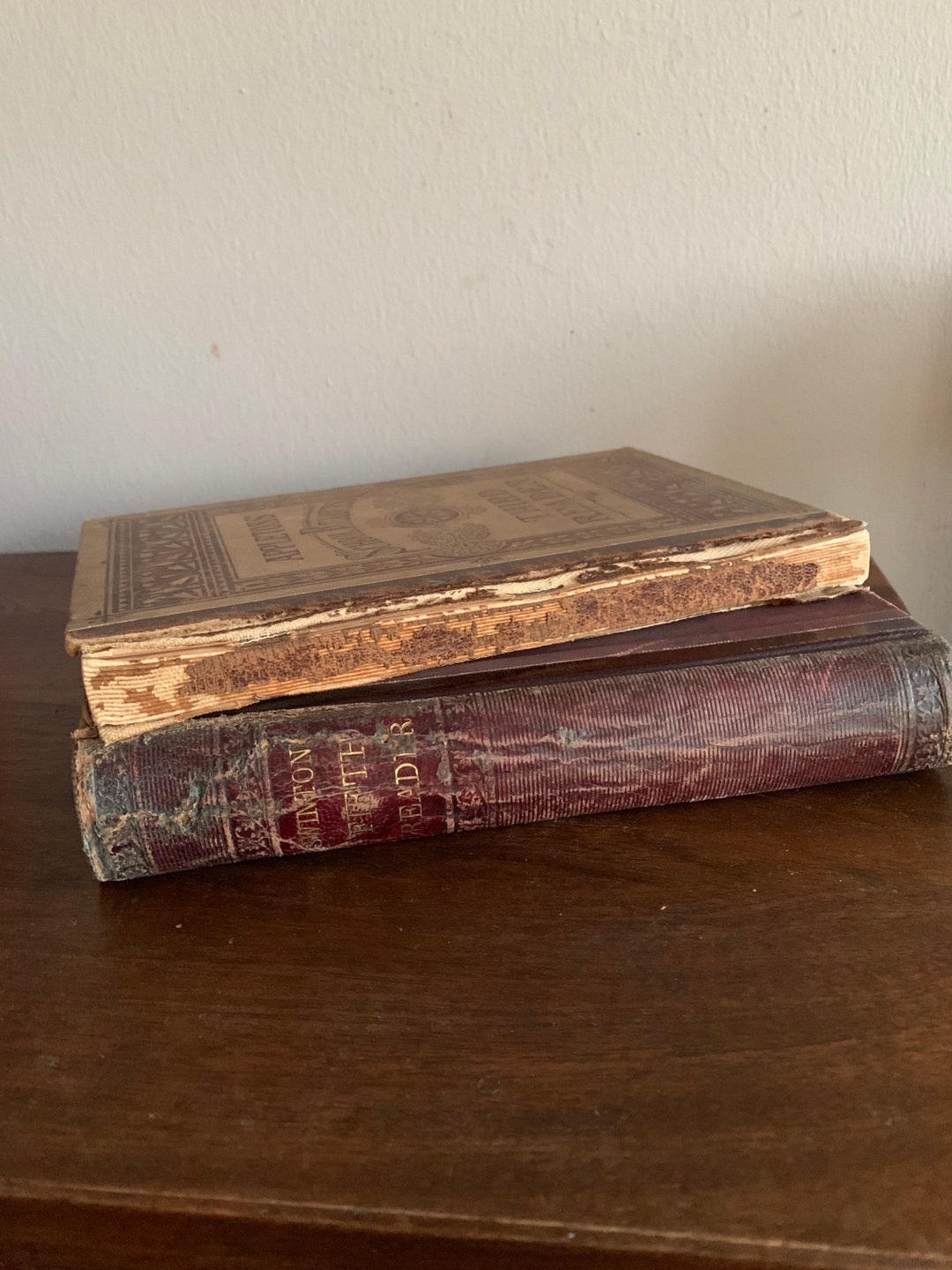 Antique Red School Book Bundle Readers Red Bindings Appleton’s Third ...