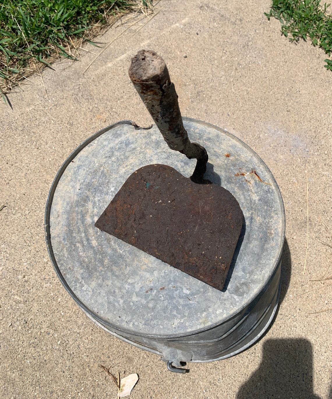 Rusty Hoe Shovel Head Broken Garden Hoe Metal Art DIY - Etsy