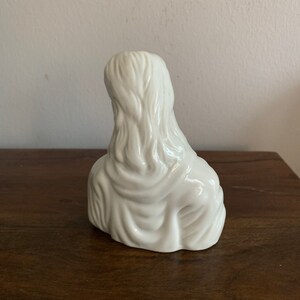 White Porcelain Jesus Bust Praying Lord and Savior Vintage Ceramic ...