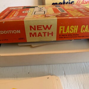 Vintage Flash Cards New Math 1965 and Metric 1977 Home School ...