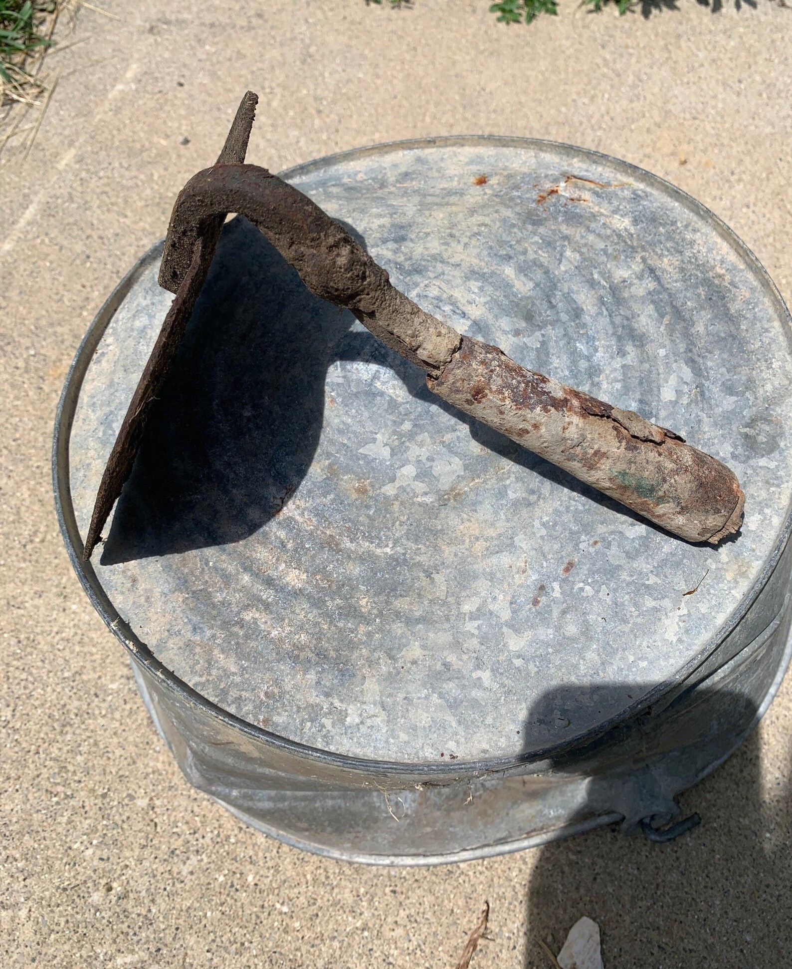 Rusty Hoe Shovel Head Broken Garden Hoe Metal Art DIY - Etsy