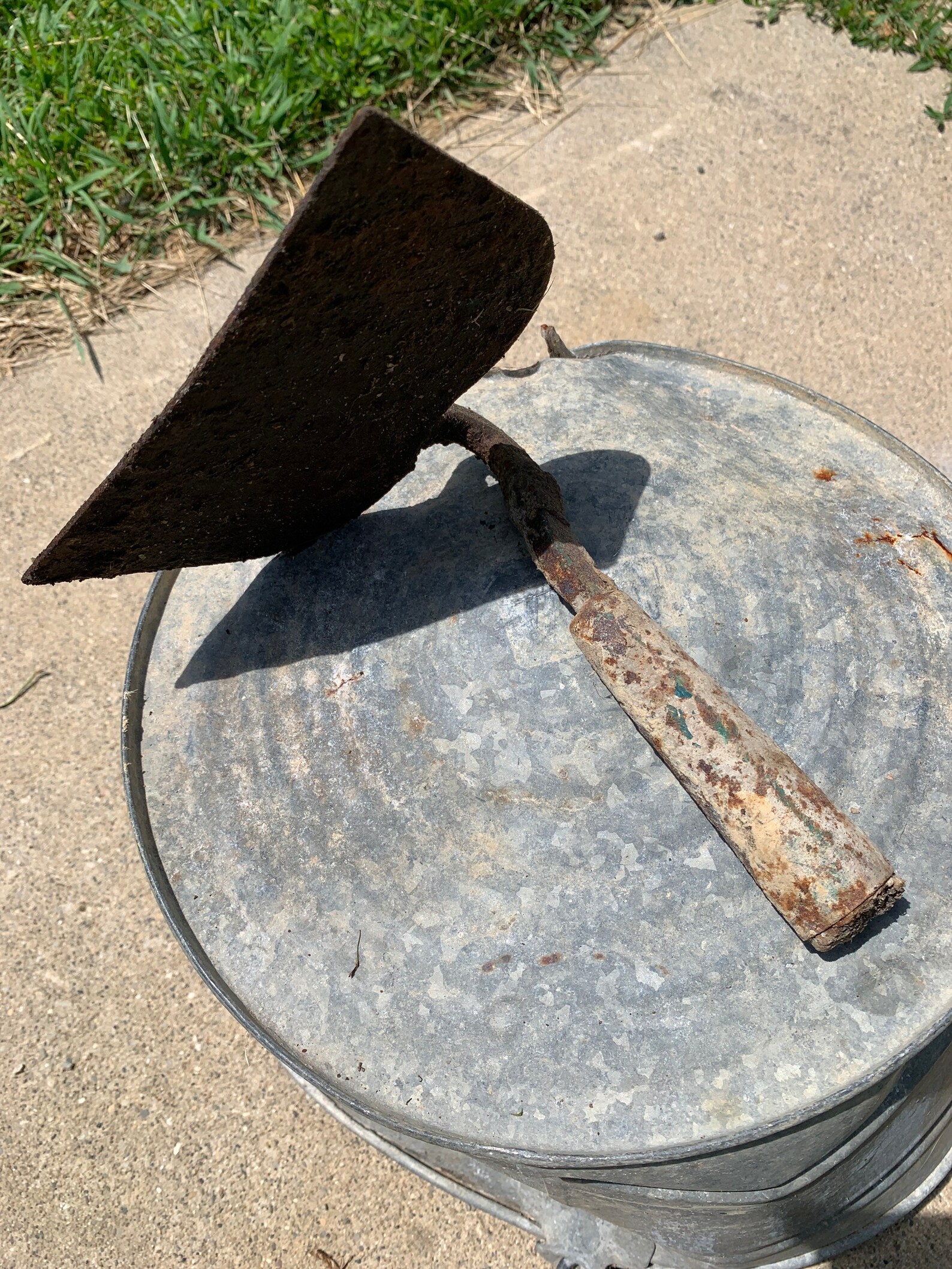 Rusty Hoe Shovel Head Broken Garden Hoe Metal Art DIY - Etsy