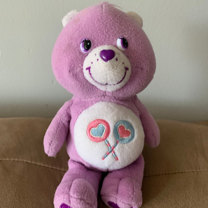 Purple Care Bear Plush - Etsy