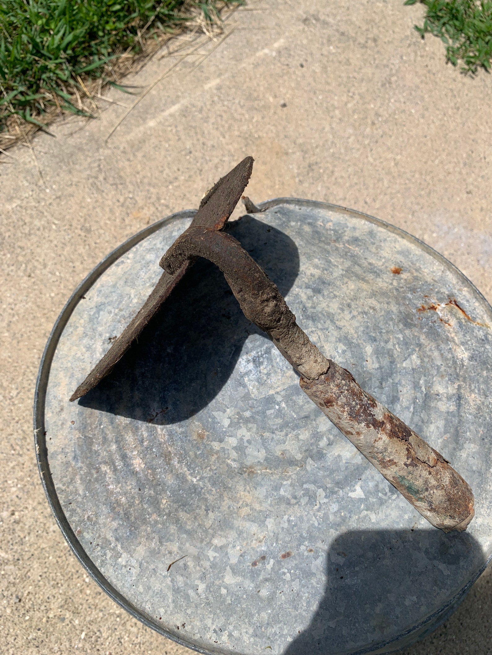 Rusty Hoe Shovel Head Broken Garden Hoe Metal Art DIY - Etsy