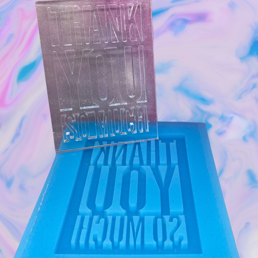 Silicone Mould to Make Thank You so Much for Use With Epoxy Resin. Gift ...