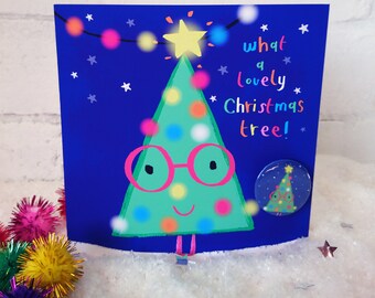 Christmas tree card | Etsy