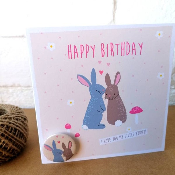 Bunny Card - Etsy