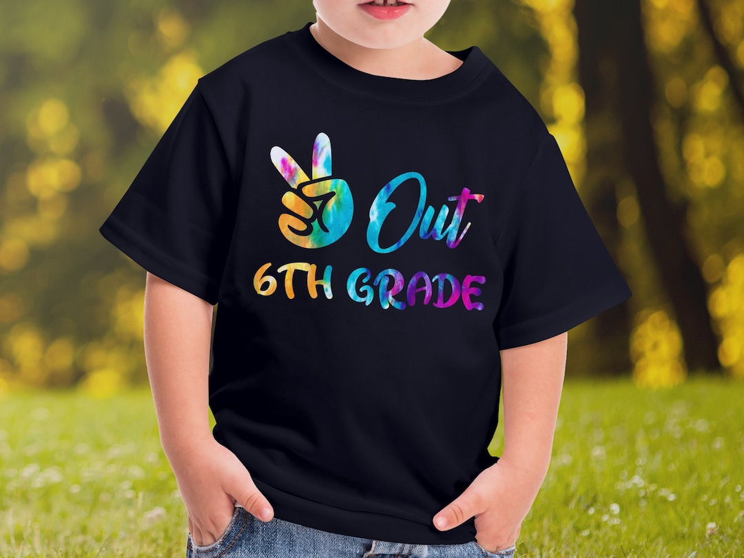 Peace Out 6th Grade Shirt, 6th Grade Graduate Shirt 2023, 6th Grade ...