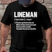 Lineman Shirt Lineman Definition T-shirt Football Lineman - Etsy