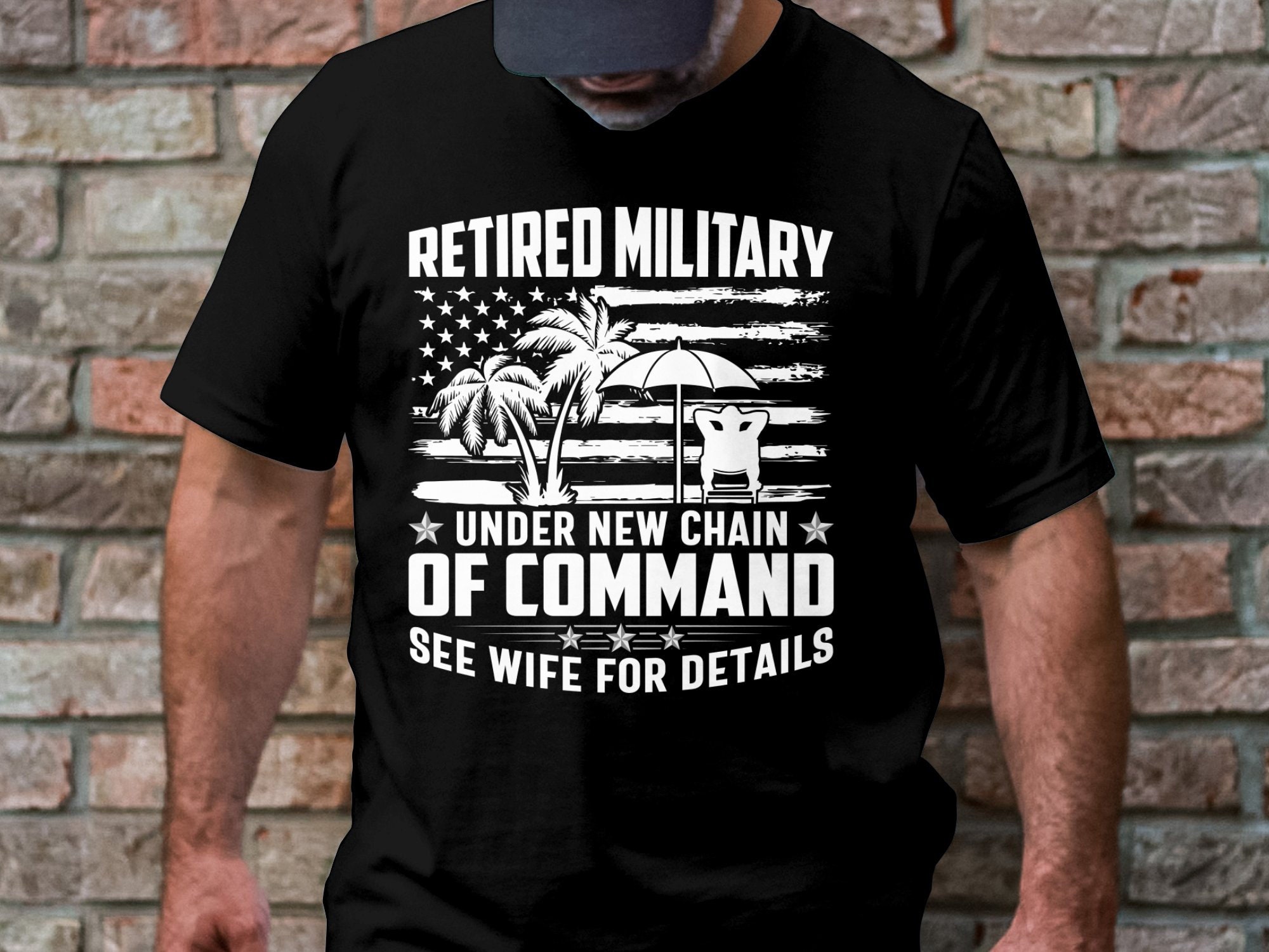 Retired Military T-shirt: New Chain of Command - See Wife - Etsy