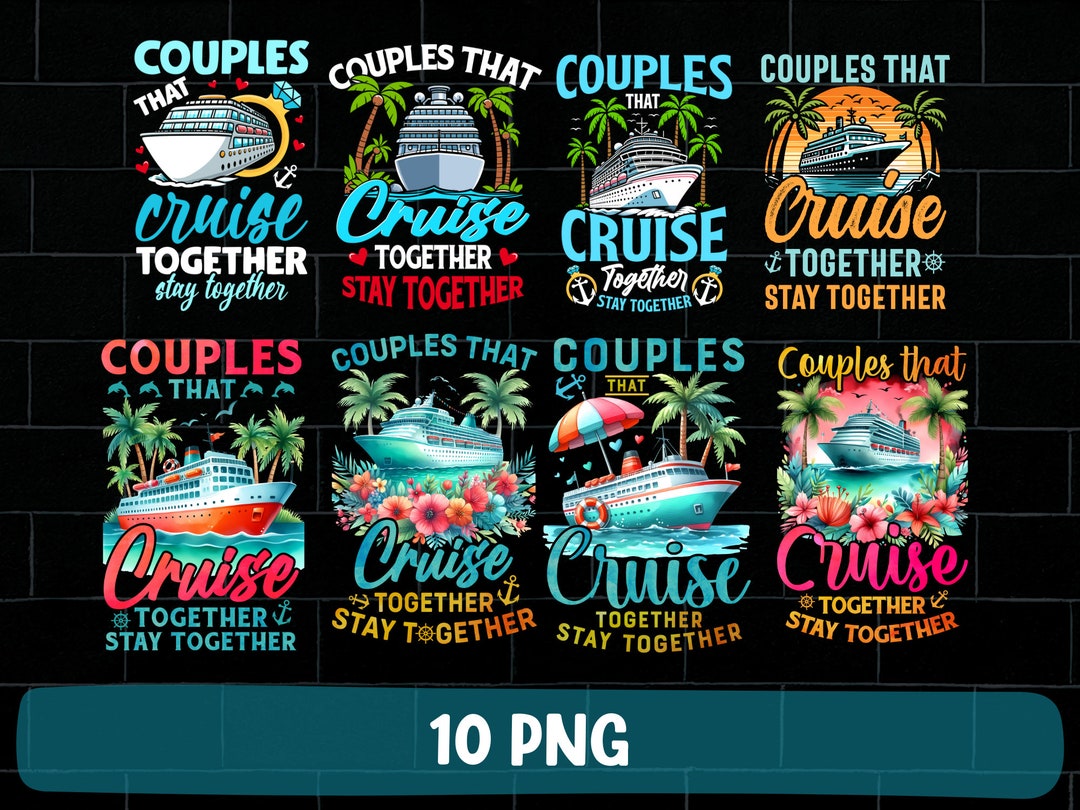 Couples Cruise PNG Bundle: Vacation Designs (digital Download) - Etsy