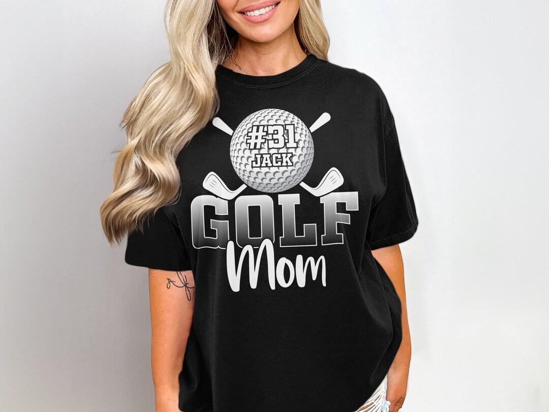 Personalized Golf Mom Gift, Custom Golf Mom Shirt, Golf Mom Tank Top ...