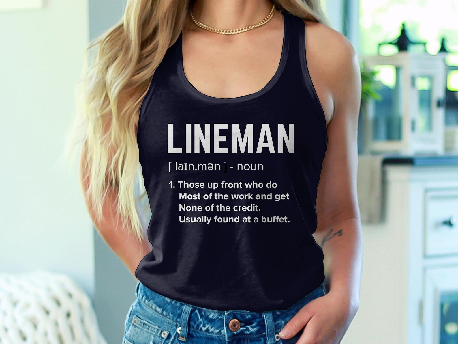 Lineman Shirt, Lineman Definition T-shirt, Football Lineman Tshirt ...