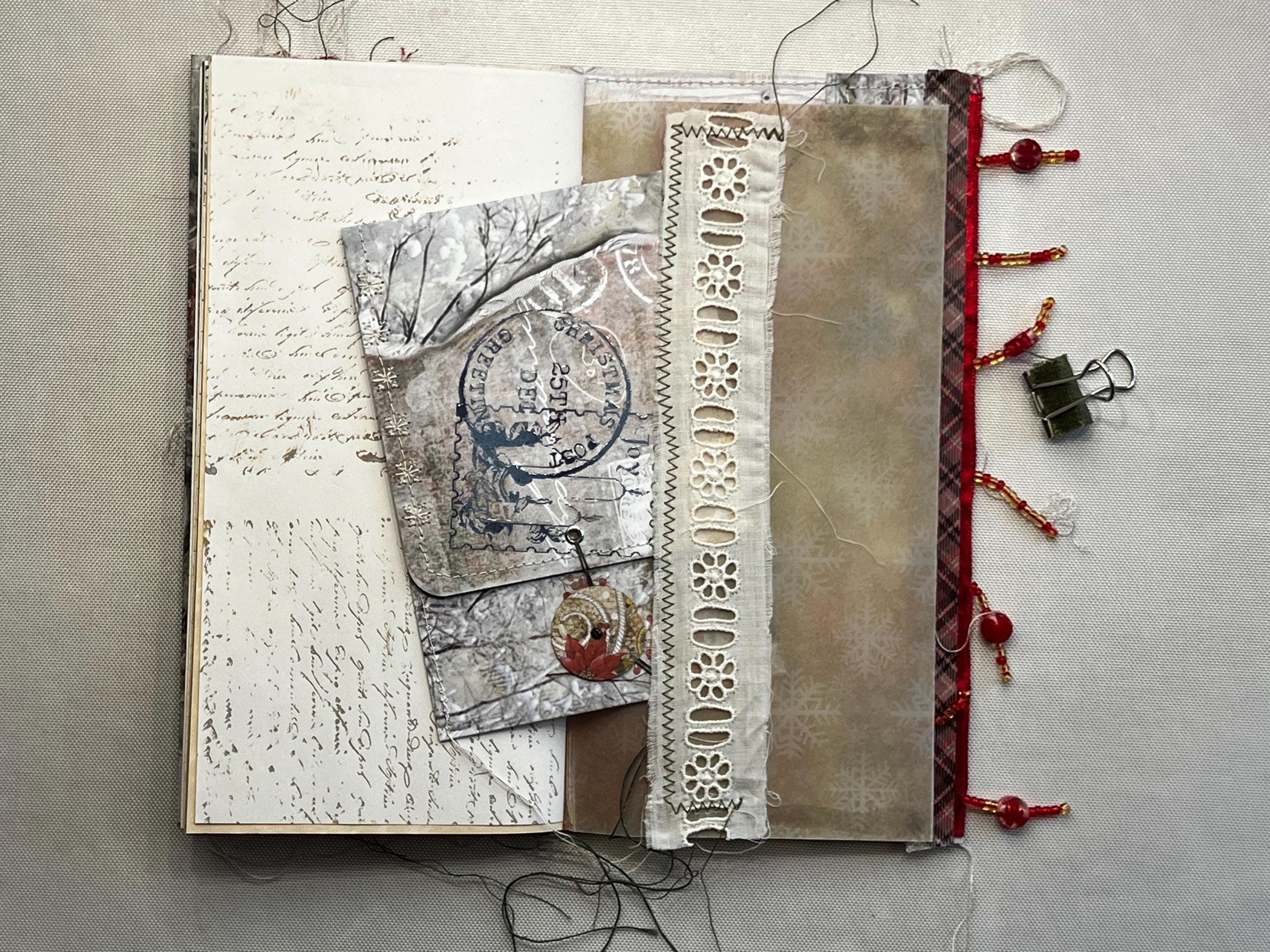 Holiday Styled Handmade Junk Journal Using Blue Fern Studios Yuletide ...