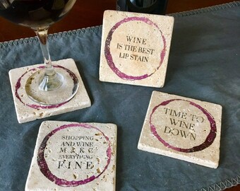 Wine coaster | Etsy