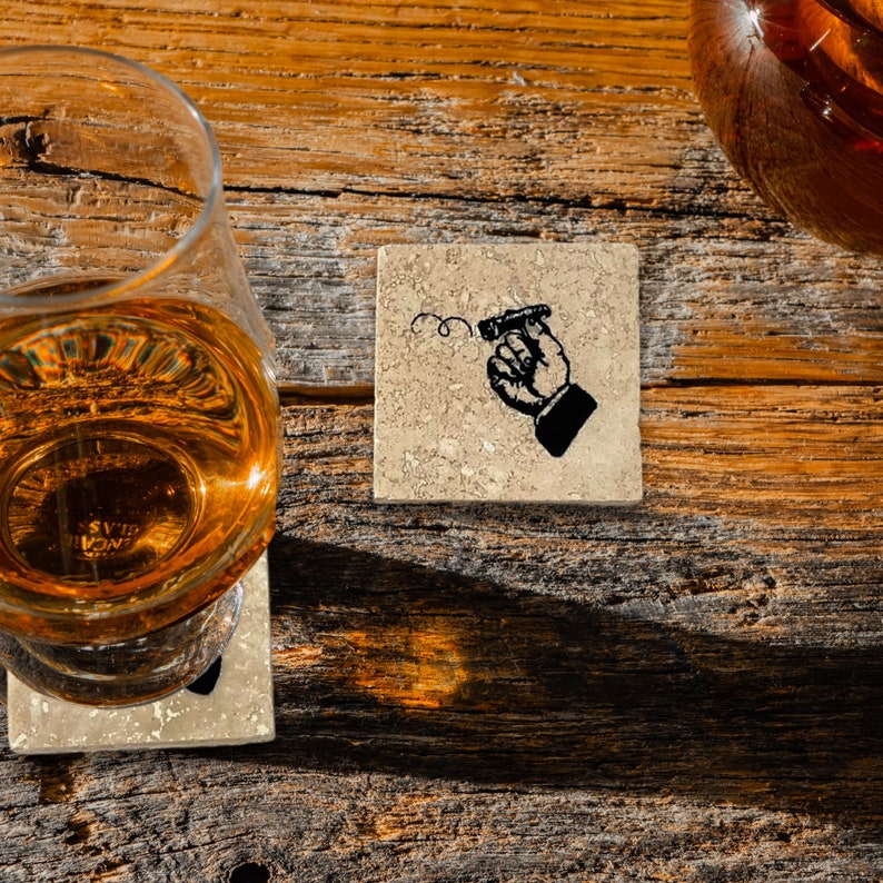 Cigar Lovers Custom Stone Beverage Coasters - Etsy