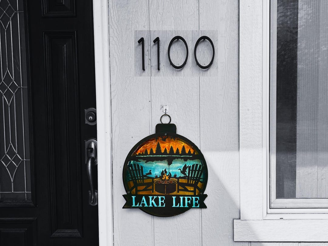 Resin Lake Life Wall Art: Personalized Cabin Decor - Etsy