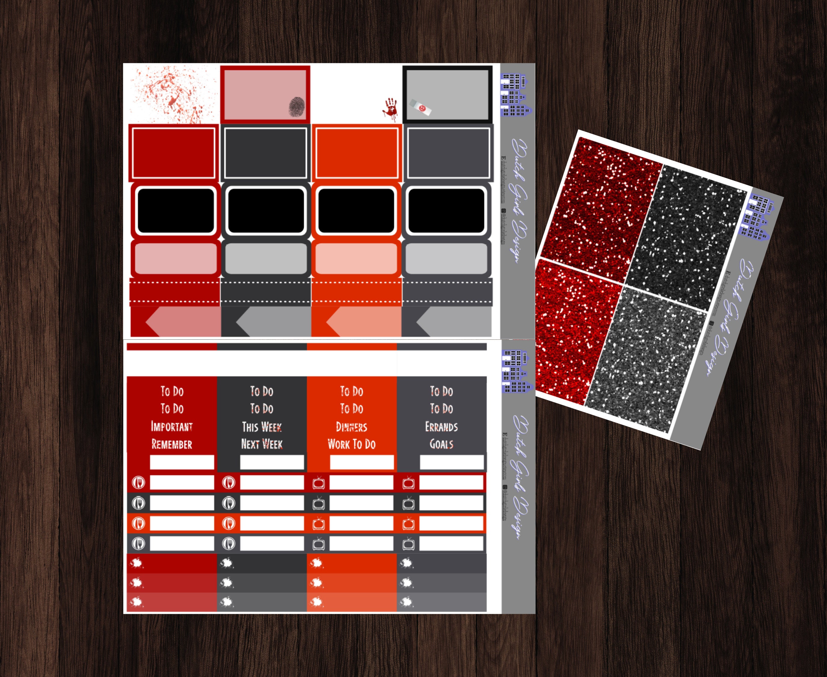 Murder Planner Kit Dexter Planner Kit Dexter Weekly Planner Kit Paper ...