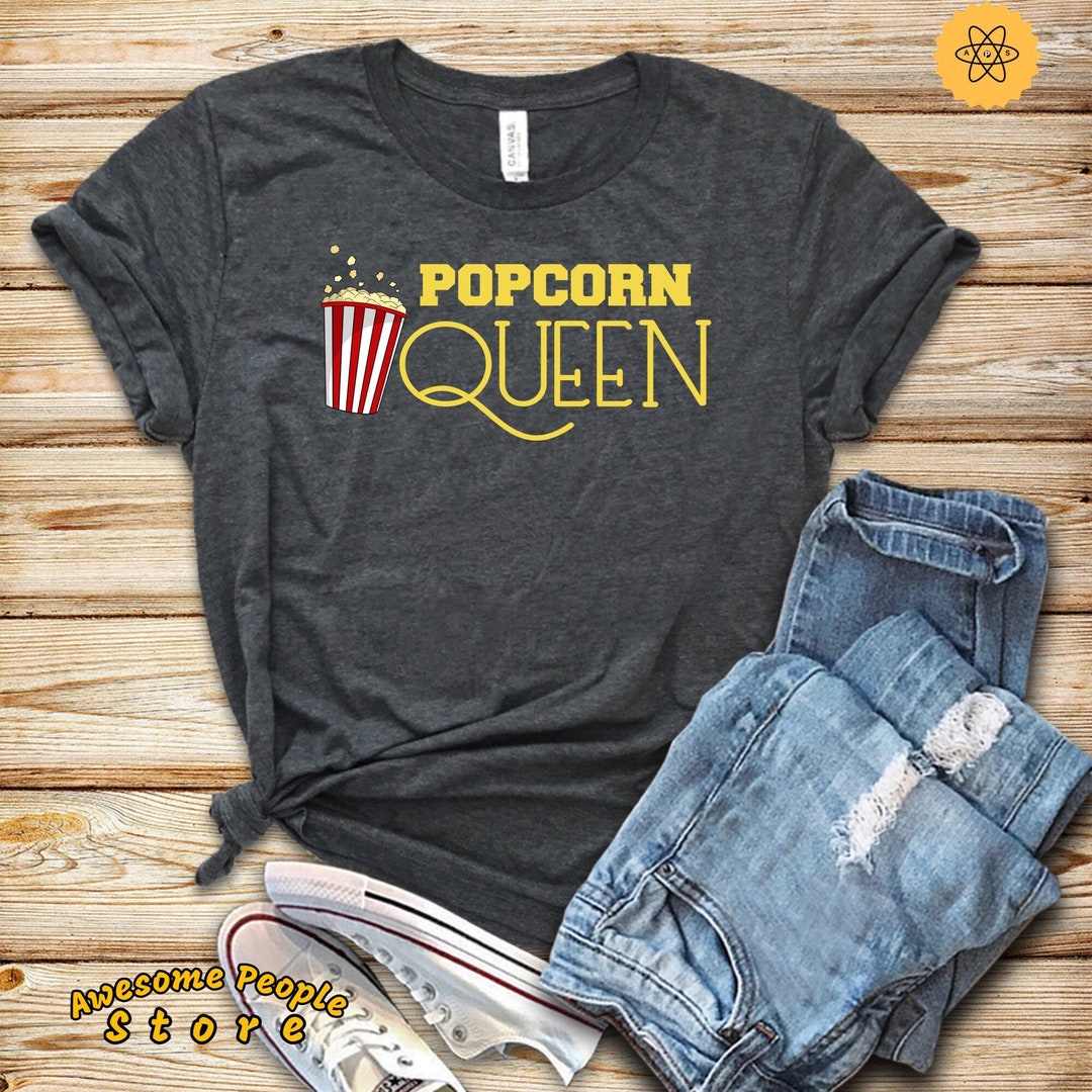 Popcorn Shirt, Popcorn Party, Popcorn Queen, Shirt, Tank Top, Hoodie ...