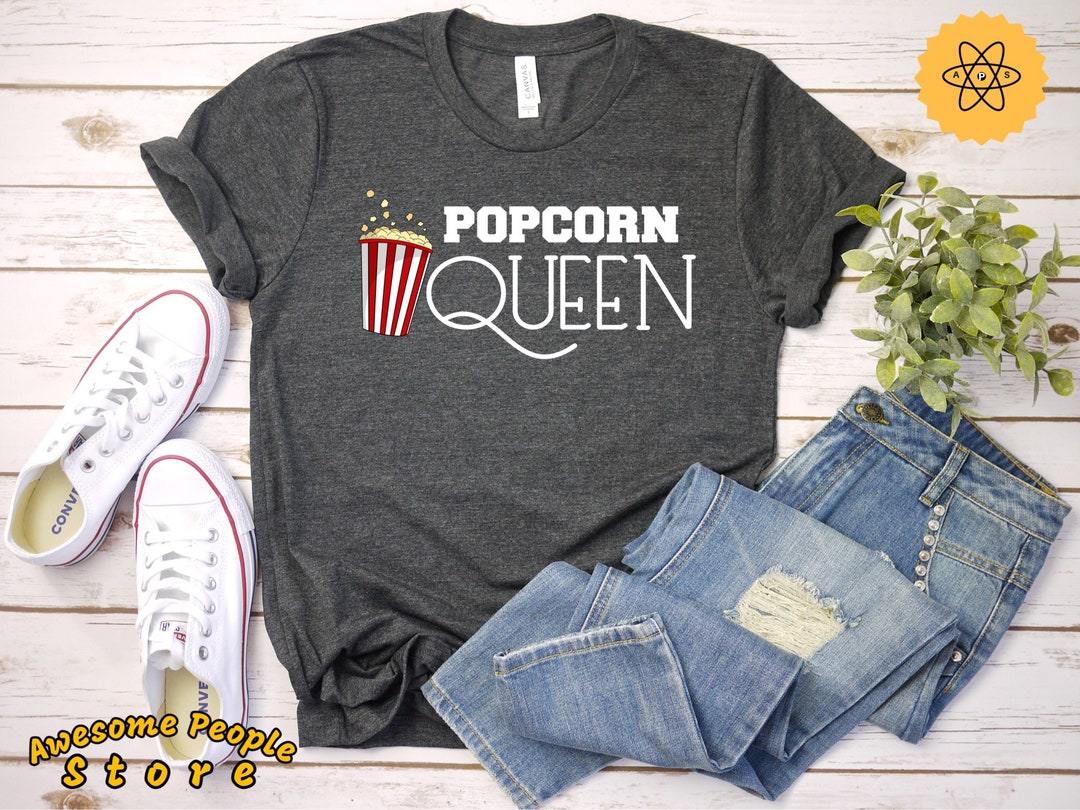 Popcorn Shirt, Popcorn Party, Popcorn Queen, Shirt, Tank Top, Hoodie ...