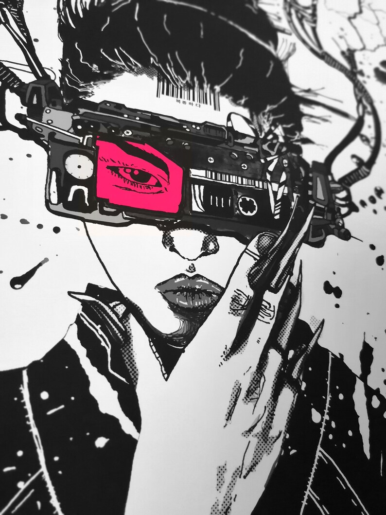 Cyberpunk Art Print Poster - Etsy