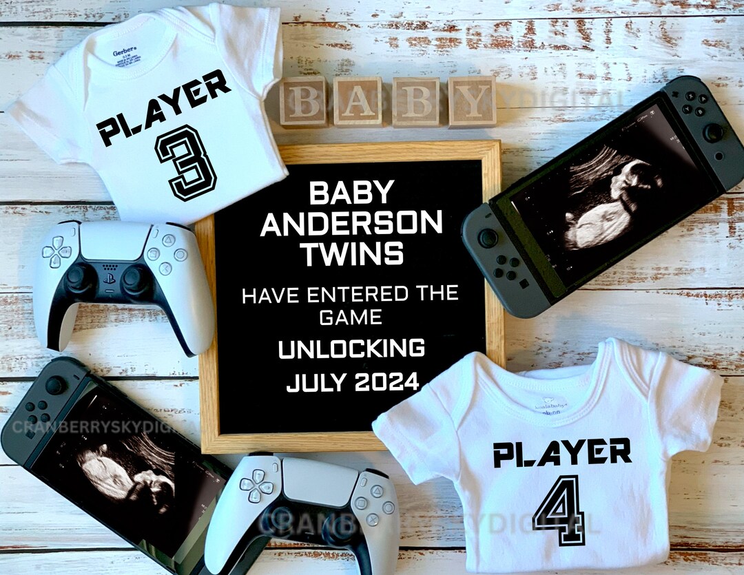Digital Video Game Player Pregnancy Announcement Social Media Video ...