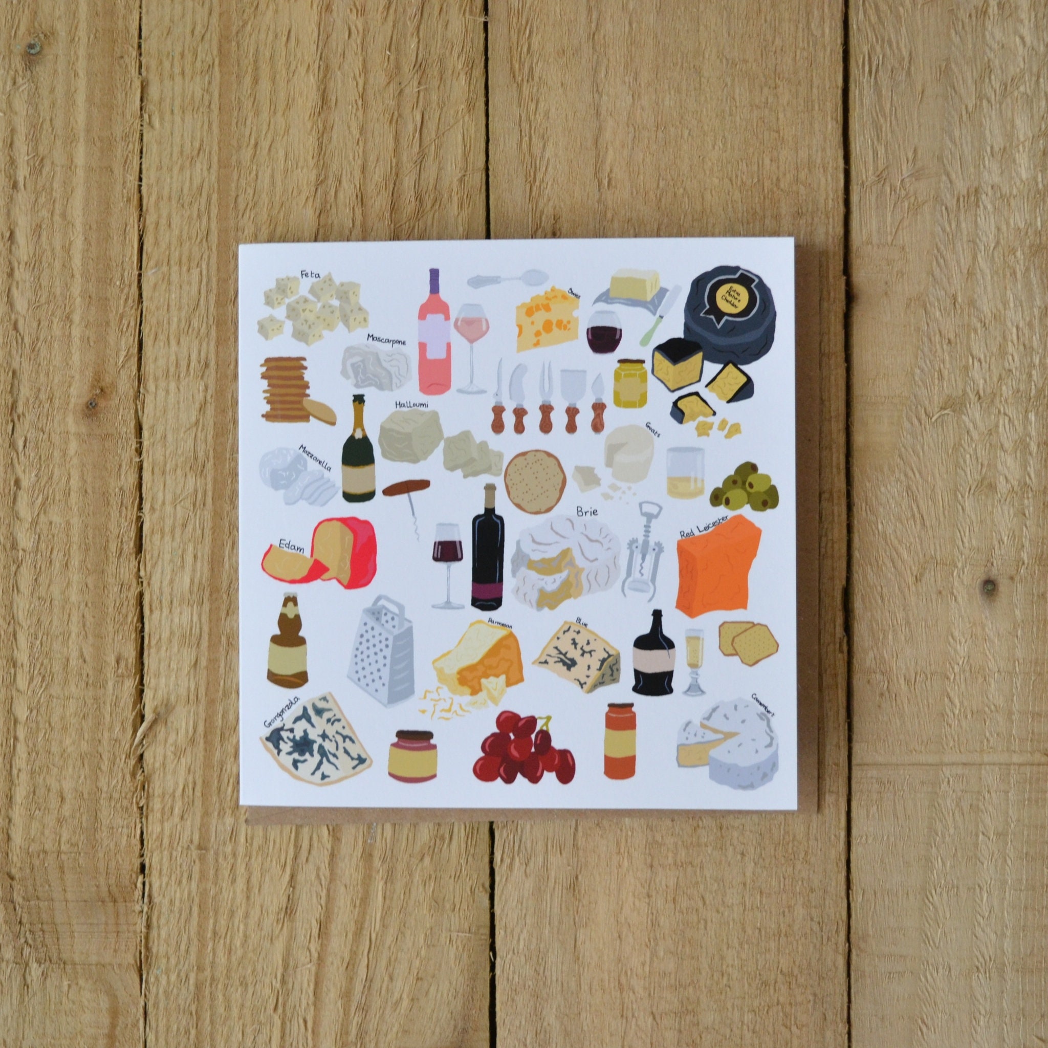 Cheese Platter Card - Etsy