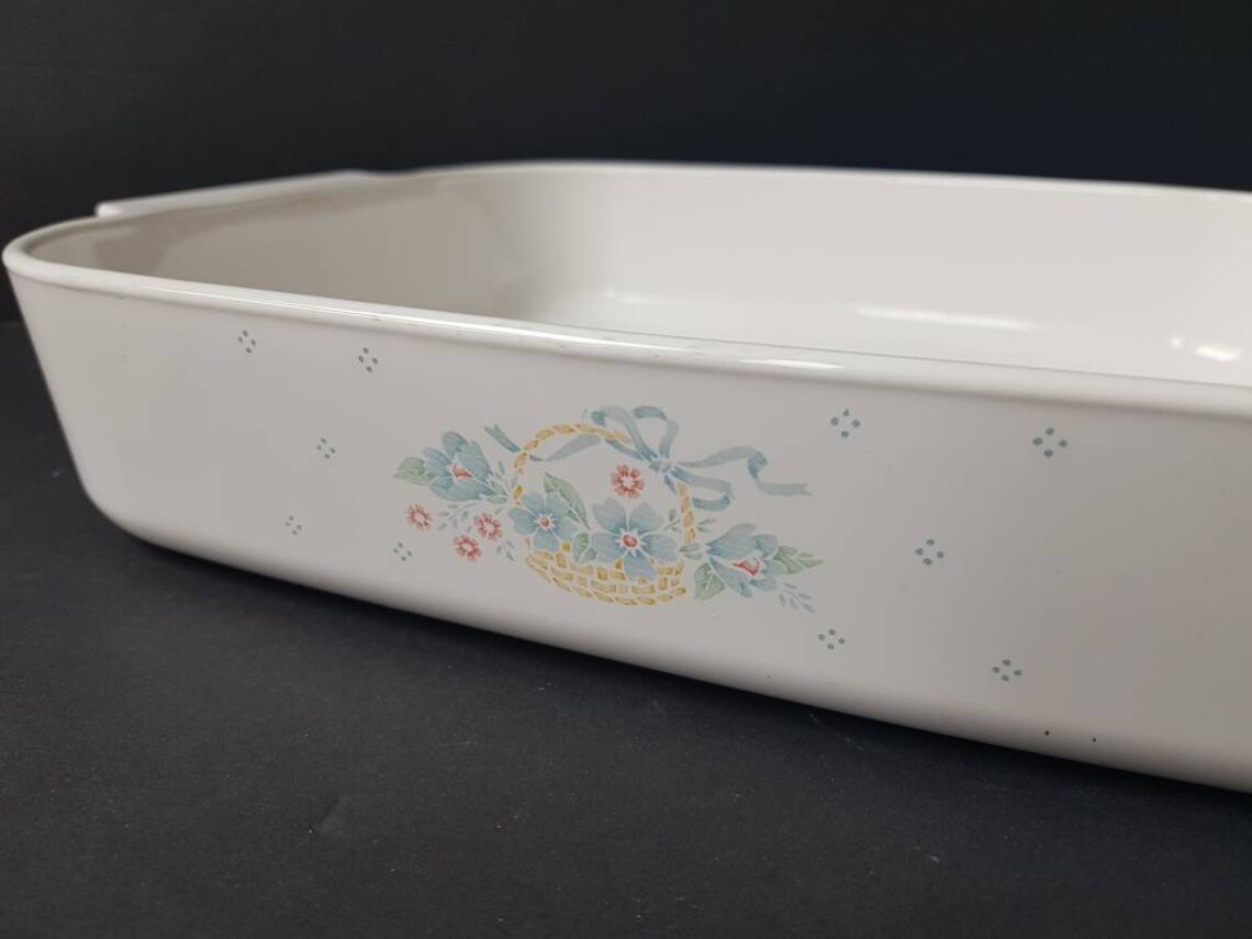 Vintage Pyrex country Cornflower Open Roaster - Etsy Canada