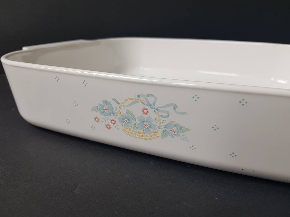 Vintage Pyrex country Cornflower Open Roaster - Etsy Canada