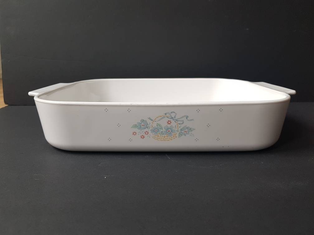 Vintage Pyrex country Cornflower Open Roaster - Etsy Canada